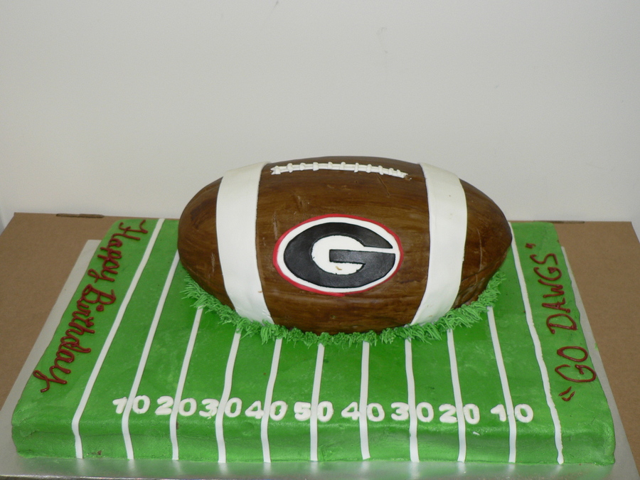 Uga Football Cake - CakeCentral.com