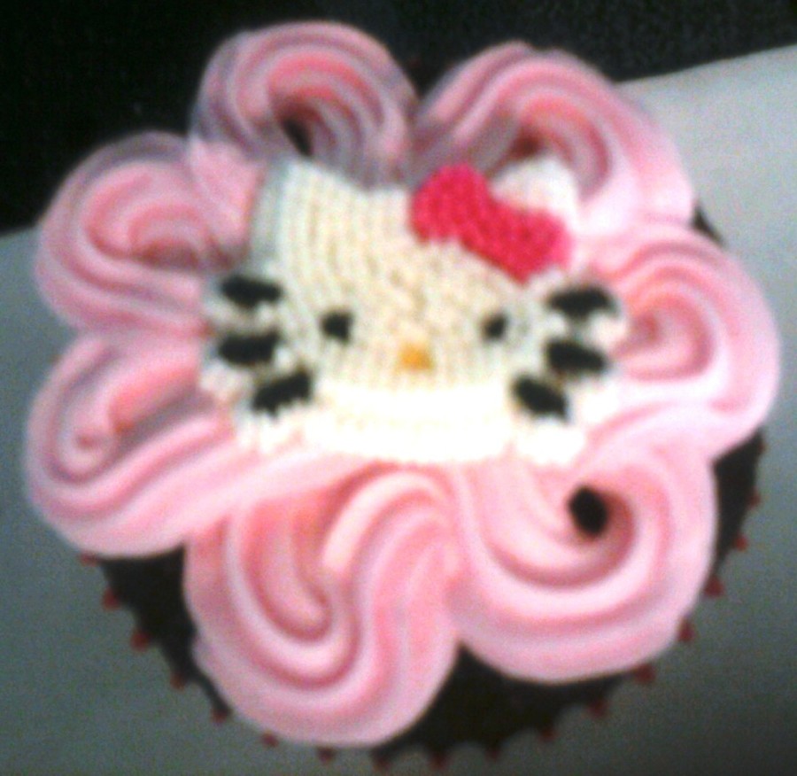 Hello Kitty Cupcake - CakeCentral.com
