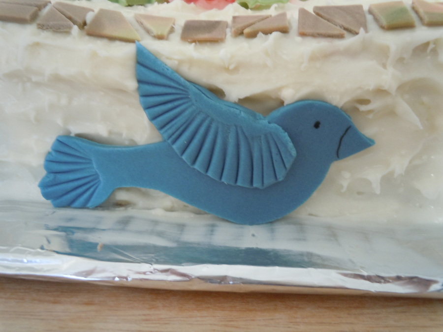 Rose And Mosaic - CakeCentral.com