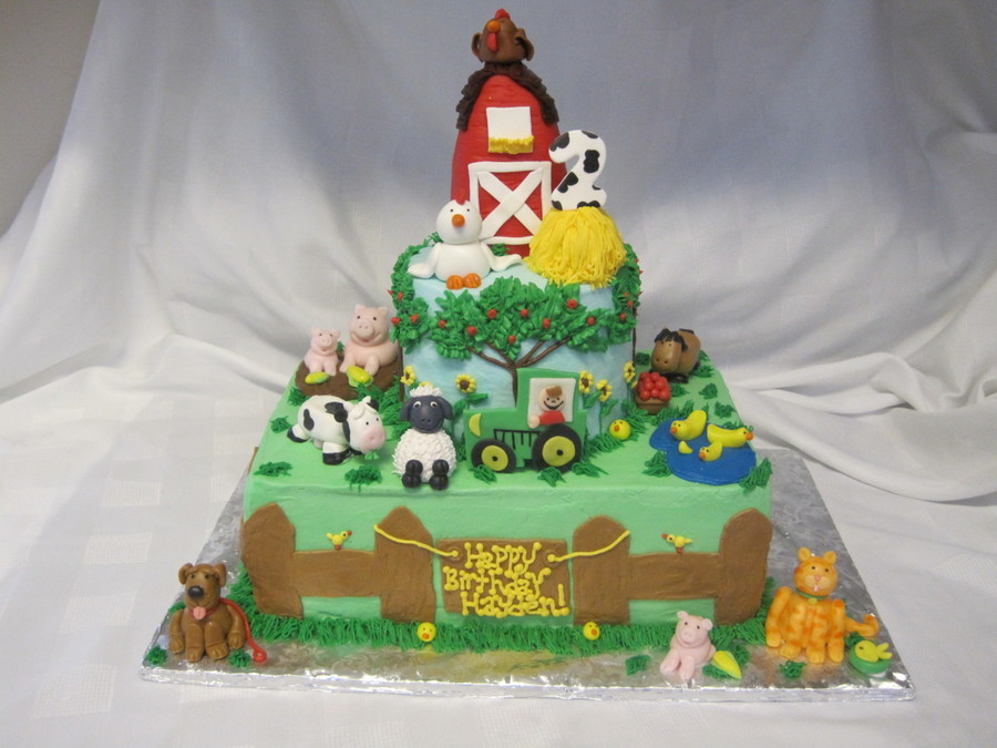 Farm Theme Cake - CakeCentral.com