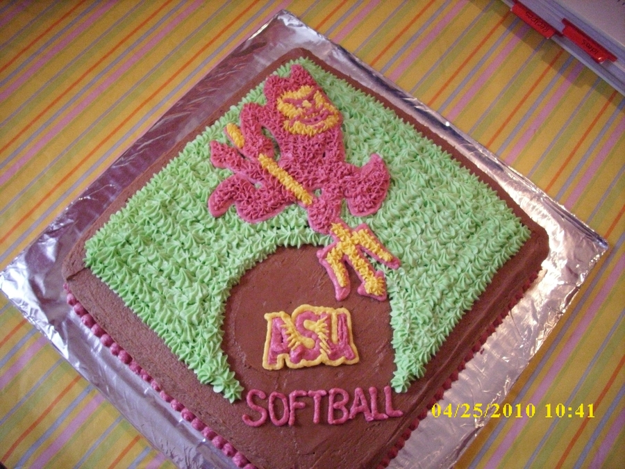 Asu Softball Cake - CakeCentral.com