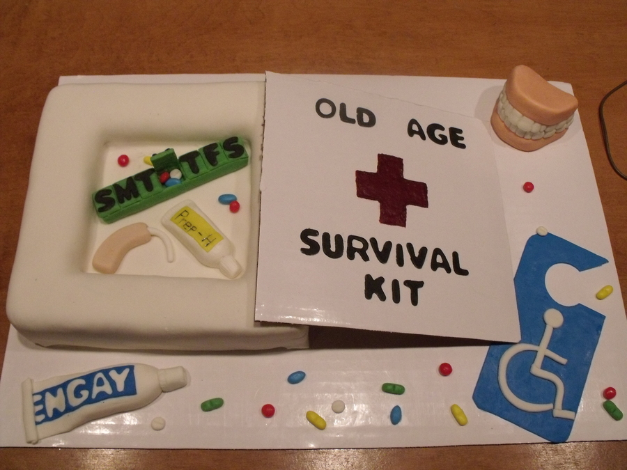Old Age Survival Kit - CakeCentral.com