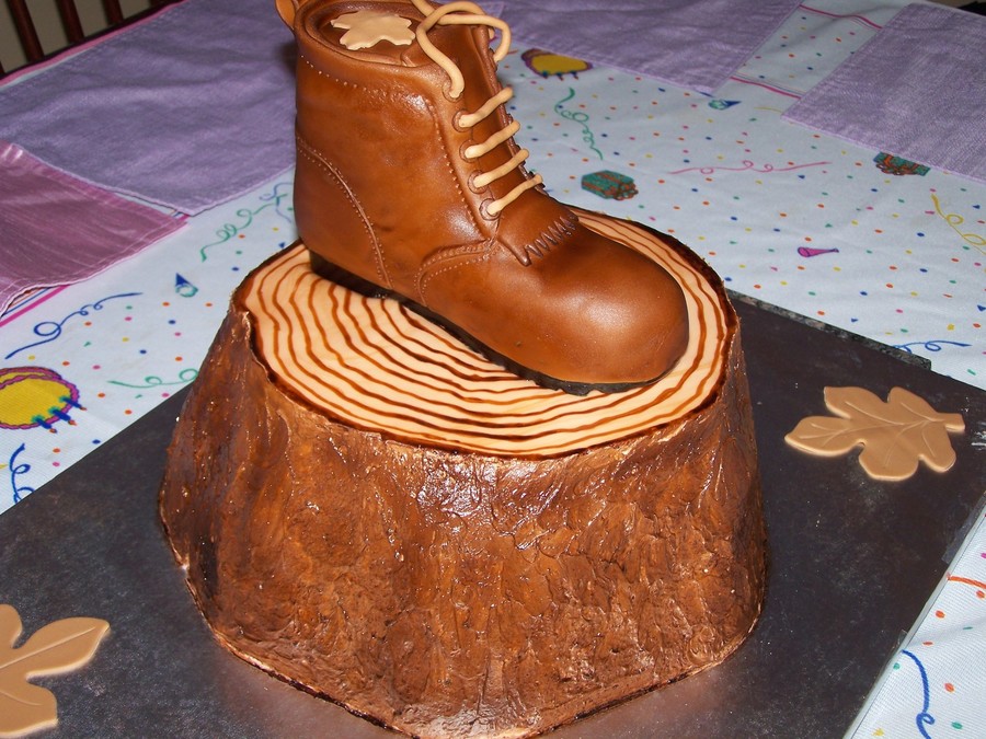 Logger/woodsman Birthday Cake - CakeCentral.com