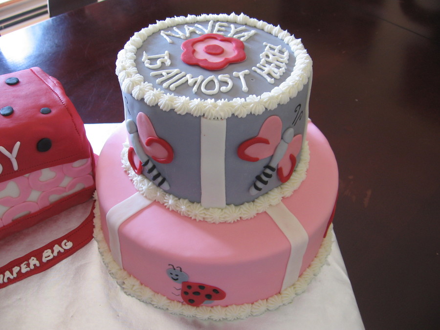 Baby Shower Cake For A Girl - CakeCentral.com
