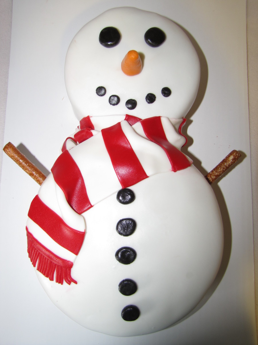 Snowman Cake - CakeCentral.com