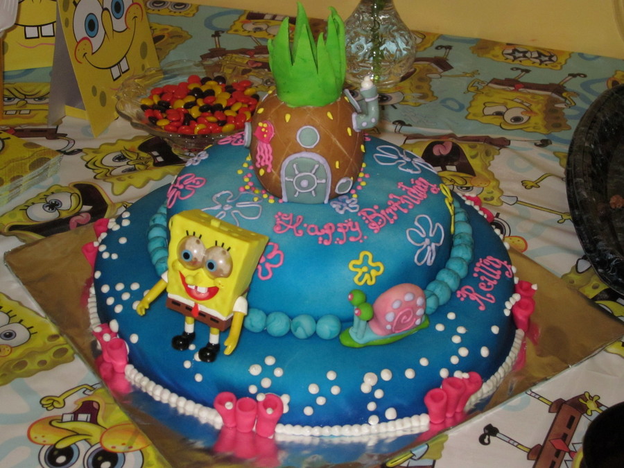 Spongebob, Gary And Pineapple! - CakeCentral.com