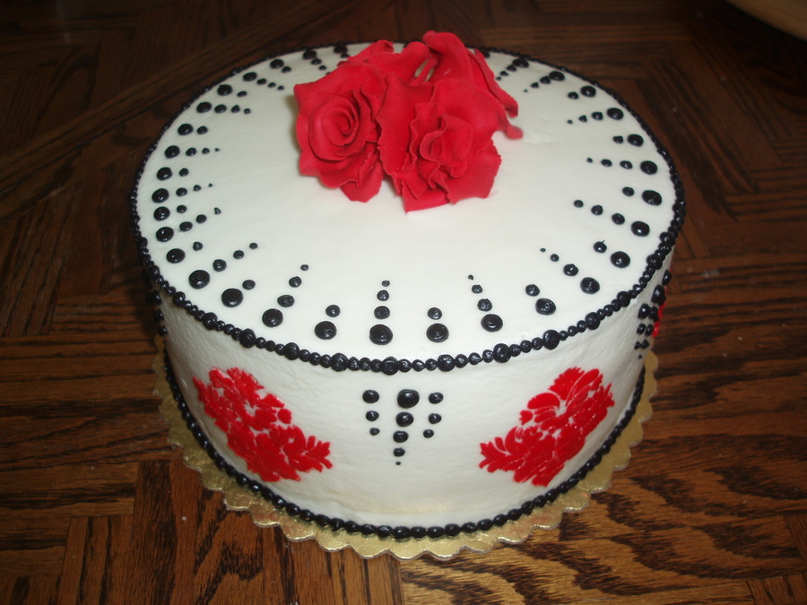 Dotted Rose - CakeCentral.com