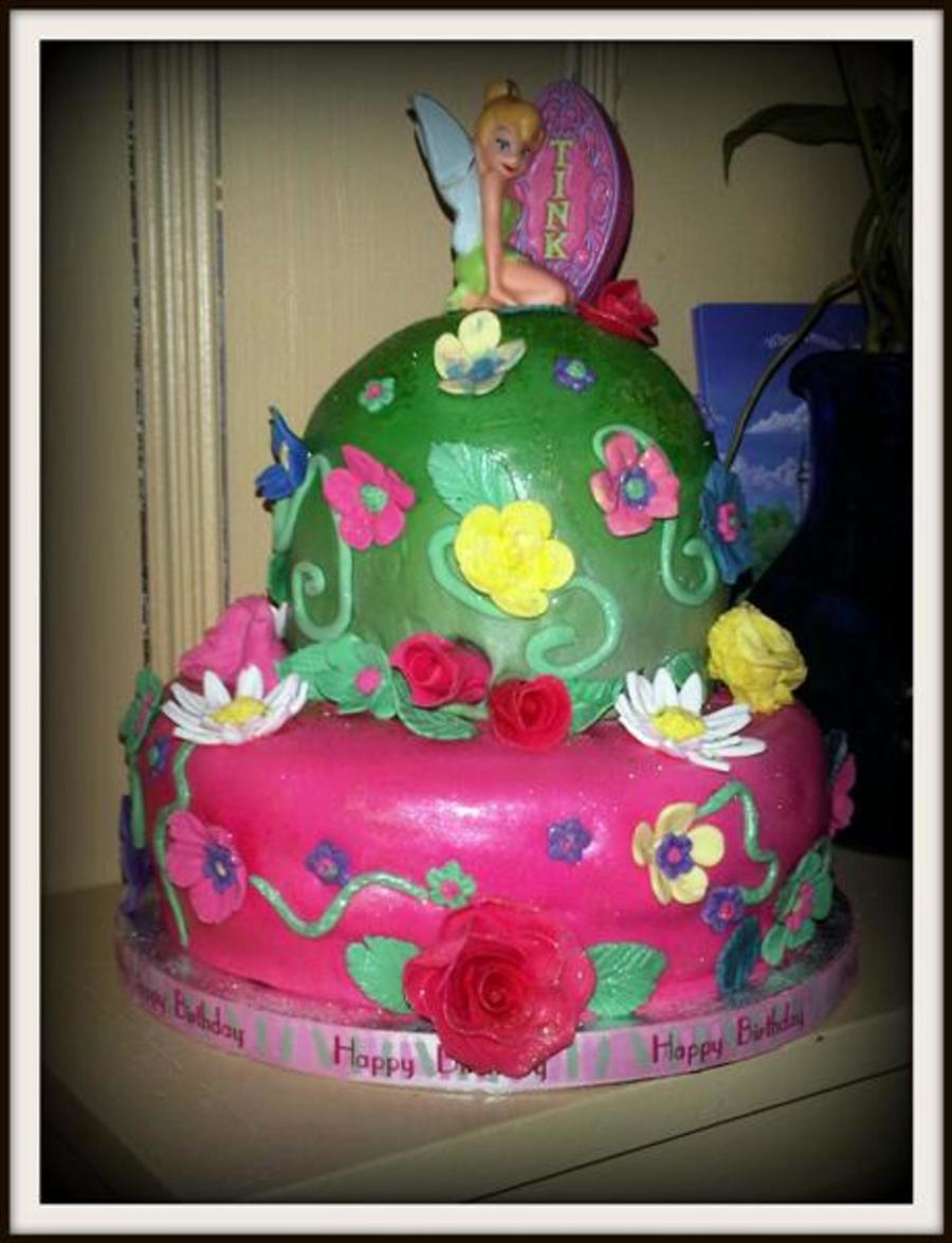 Tinkerbell Cake - CakeCentral.com