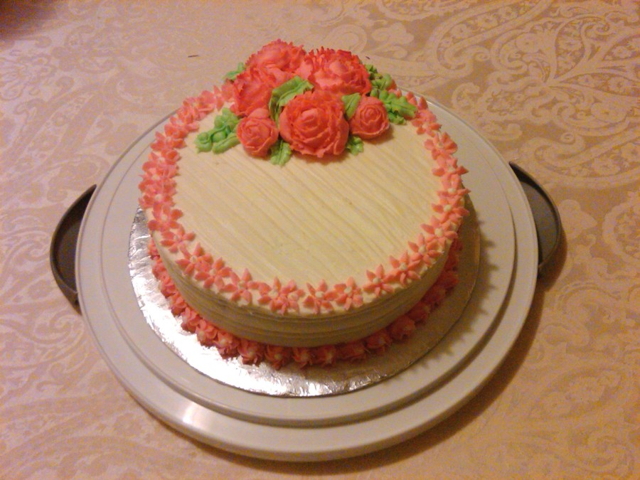 Practice Flowers Cake - CakeCentral.com
