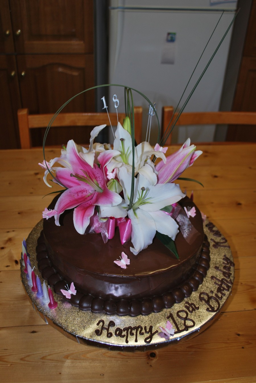Kara's Lily Cake - CakeCentral.com