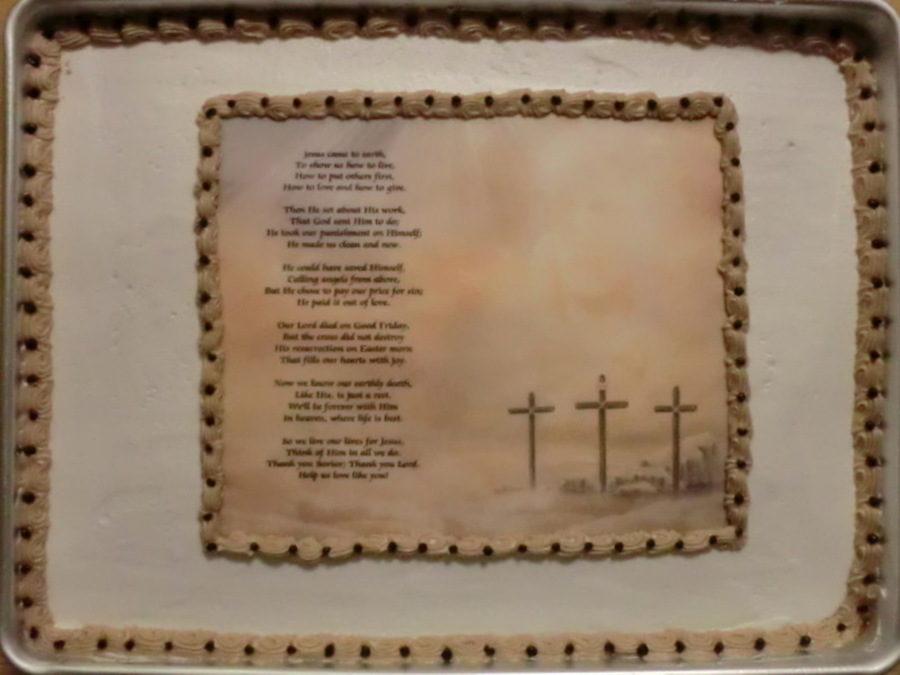 Easter Poem Cake - CakeCentral.com