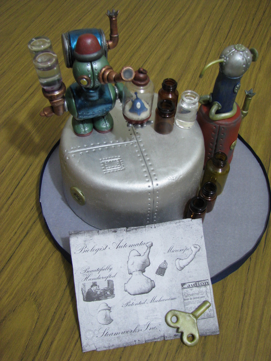 Steampunk Automata Cake - CakeCentral.com