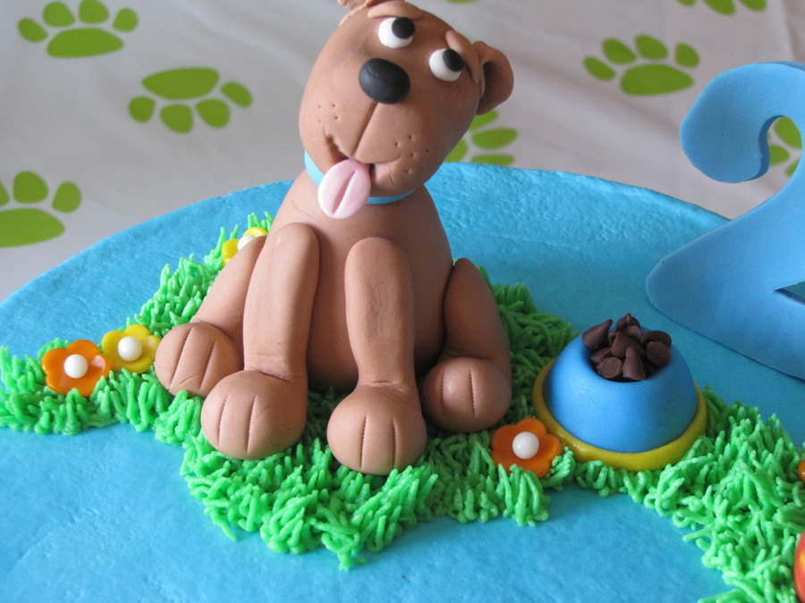 Dog-Themed 2Nd Birthday Cake - CakeCentral.com