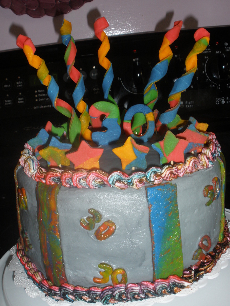 30Th Birthday Cake - CakeCentral.com