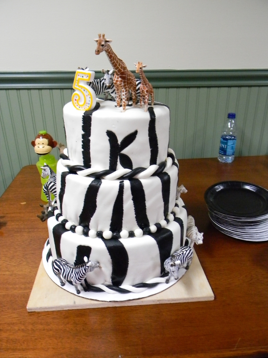 Zebra Print Cake - CakeCentral.com