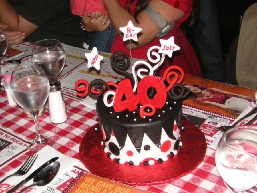 40Th Birthday Cake - CakeCentral.com