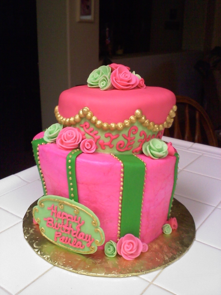 Vibrant Birthday Cake - CakeCentral.com