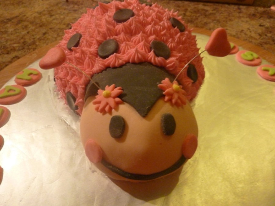 Lady Bug 1St Birthday Cake - CakeCentral.com
