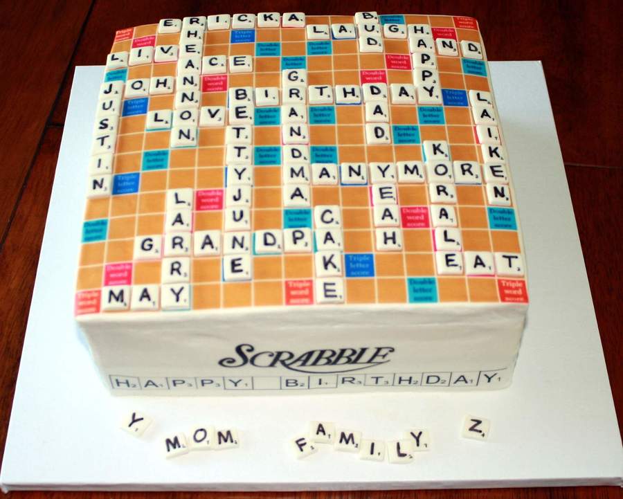 Scrabble Cake - CakeCentral.com