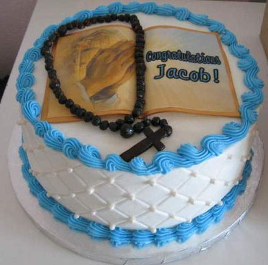 Rosary Communion Cake - CakeCentral.com