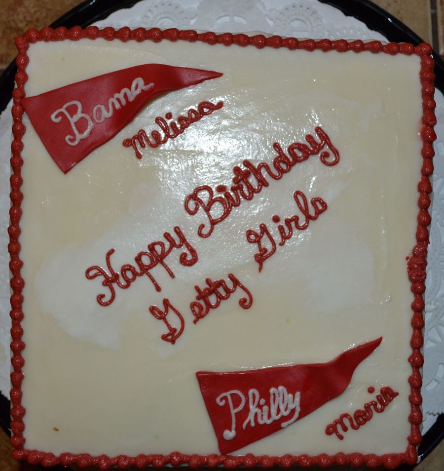 Alabama Philly Birthday Cake - CakeCentral.com