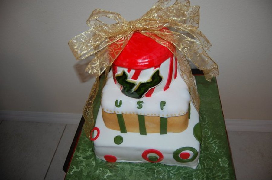 Usf Graduation / Holiday Cake - CakeCentral.com
