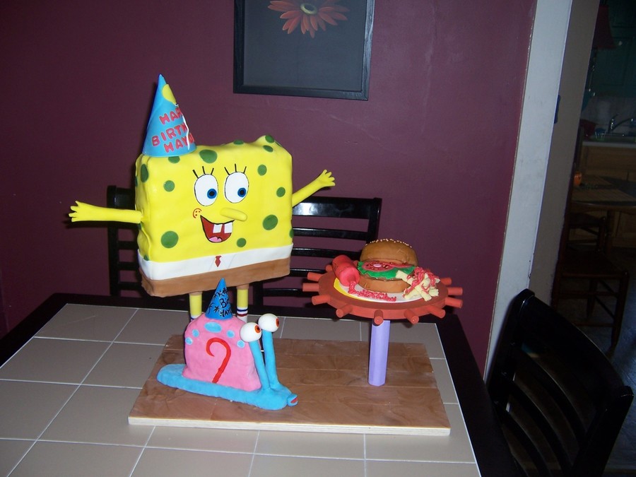 Spongebob And Gary - CakeCentral.com