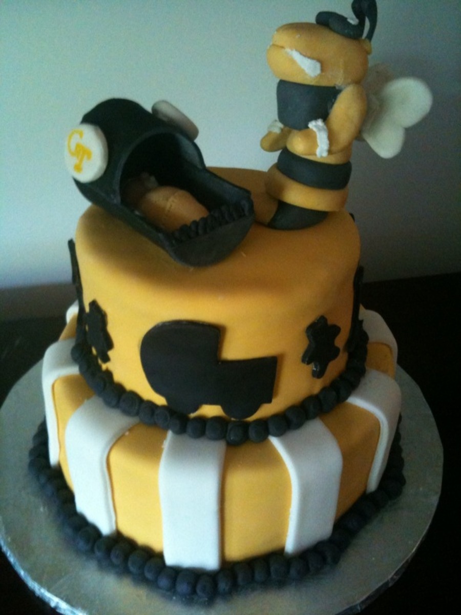Georgia Tech Baby Shower Cake - CakeCentral.com