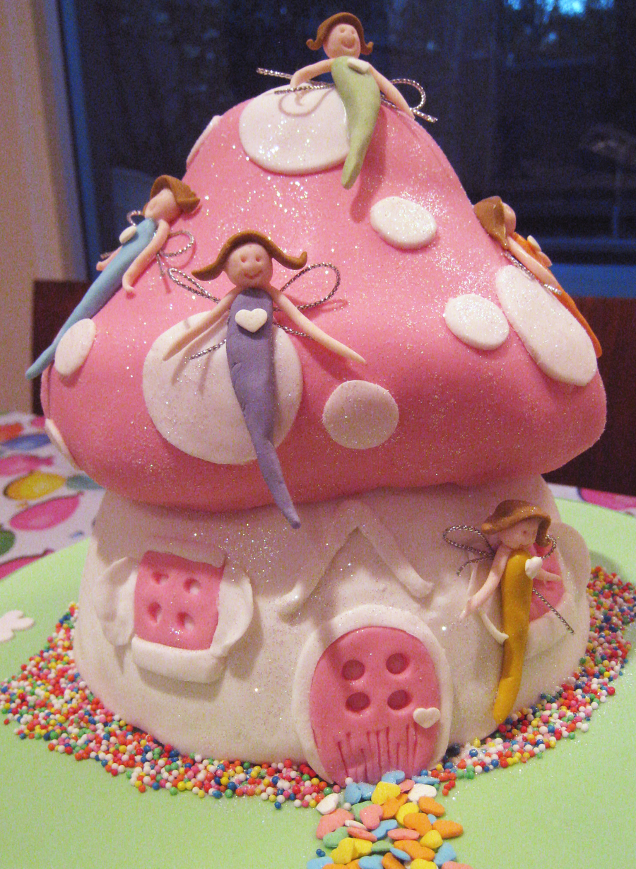 Fairy Toadstool Cake - CakeCentral.com