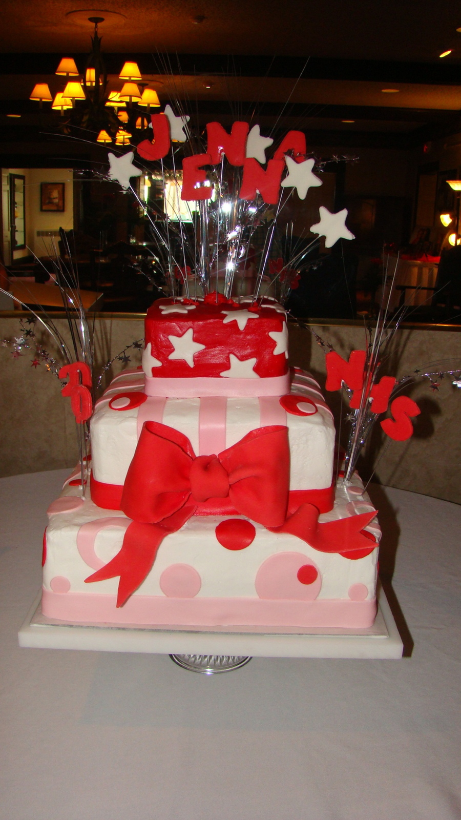 Three Tiered Graduation Cake - CakeCentral.com