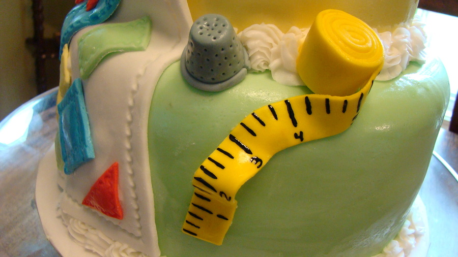 Quilt Birthday Cake - CakeCentral.com