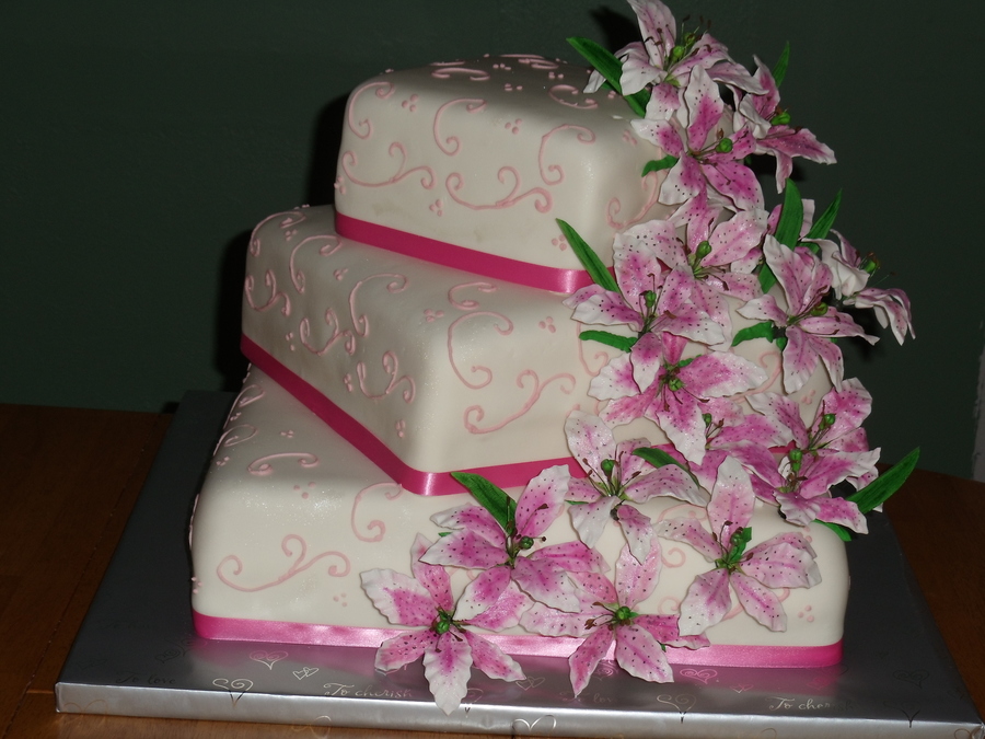 Lily Wedding - CakeCentral.com