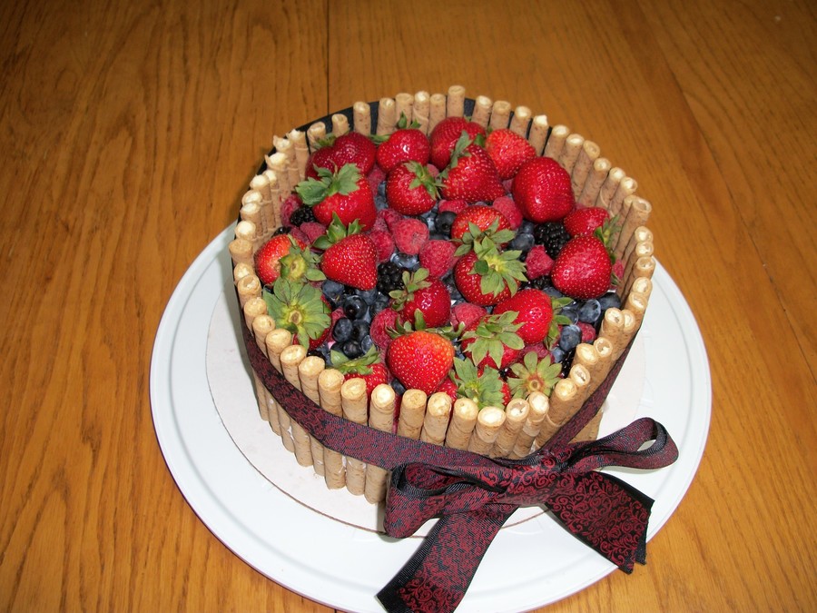 Fruit Basket Cake - CakeCentral.com