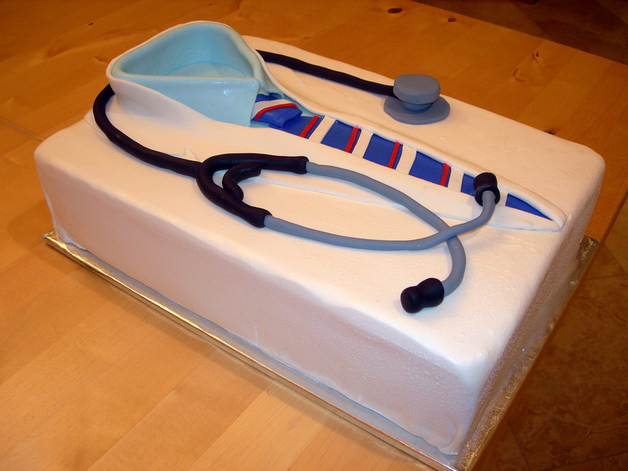 Medical School Graduation Cake - CakeCentral.com
