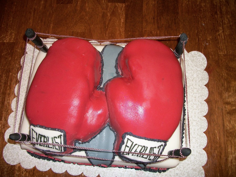 Birthday Boxing Glove Cake - CakeCentral.com