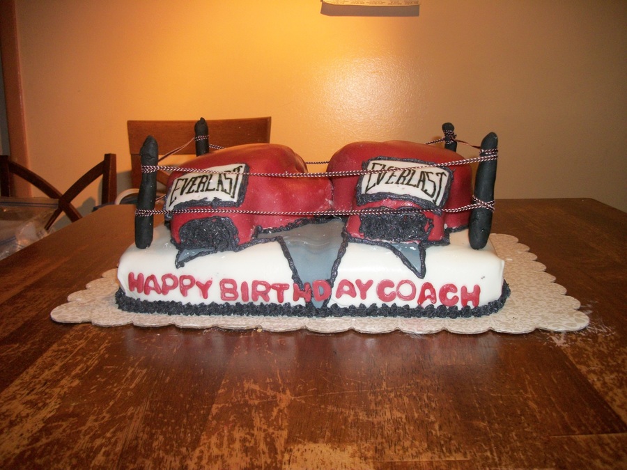 Birthday Boxing Glove Cake - CakeCentral.com