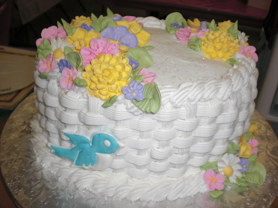 Easter Cake Made In Wilton Course Ii Class - CakeCentral.com
