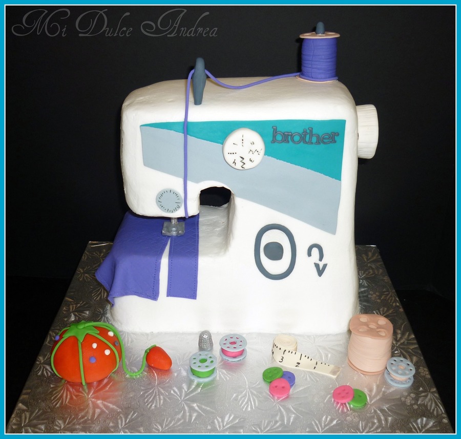 Sewing Machine Cake - CakeCentral.com