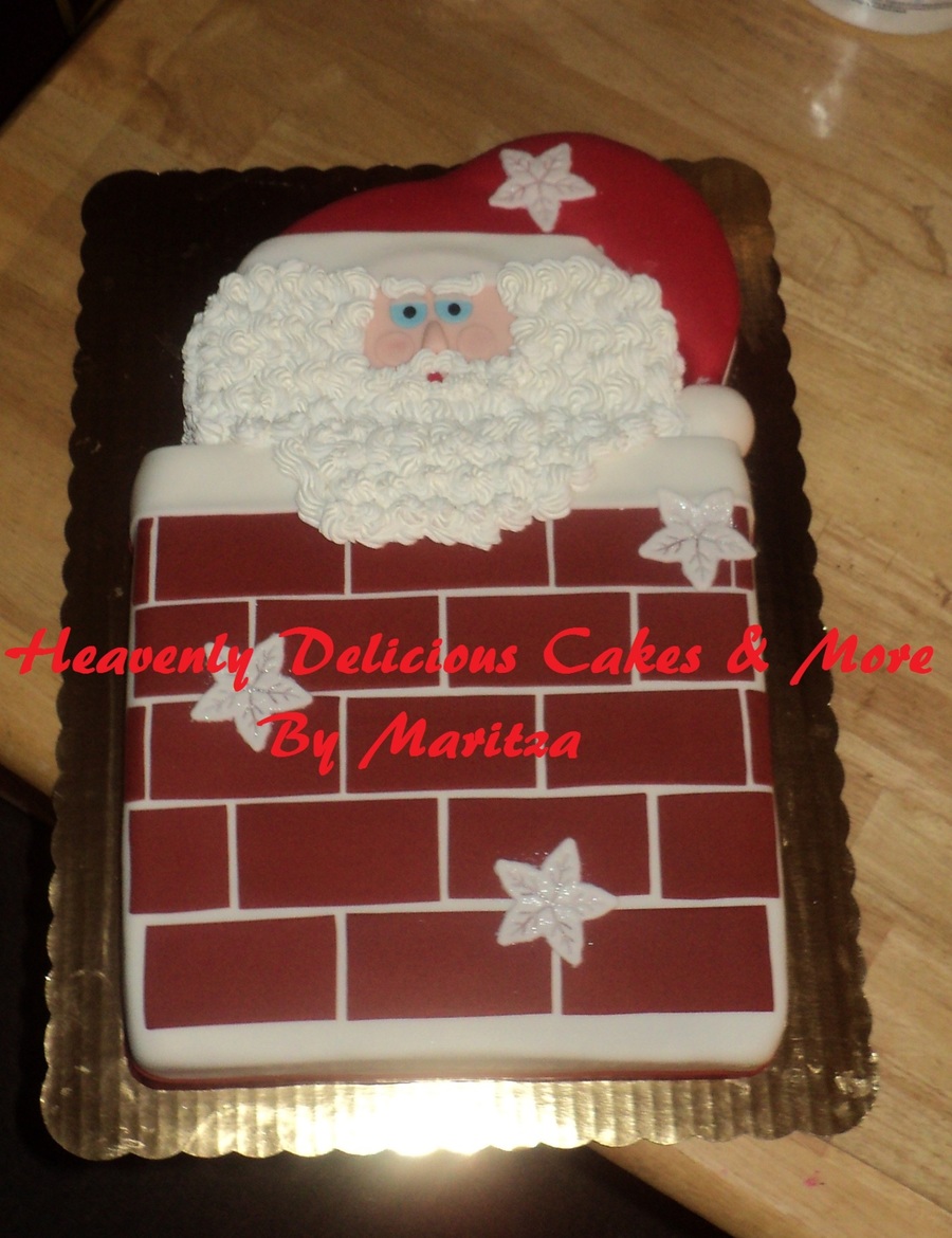 Santa Goin Down The Chimney! - CakeCentral.com