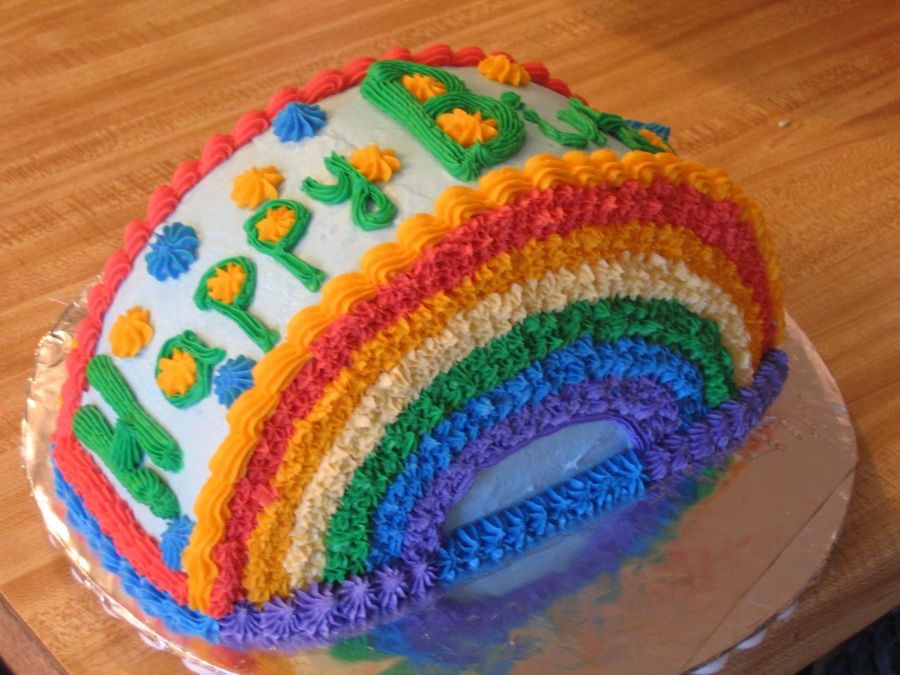 Rainbow Cake - CakeCentral.com
