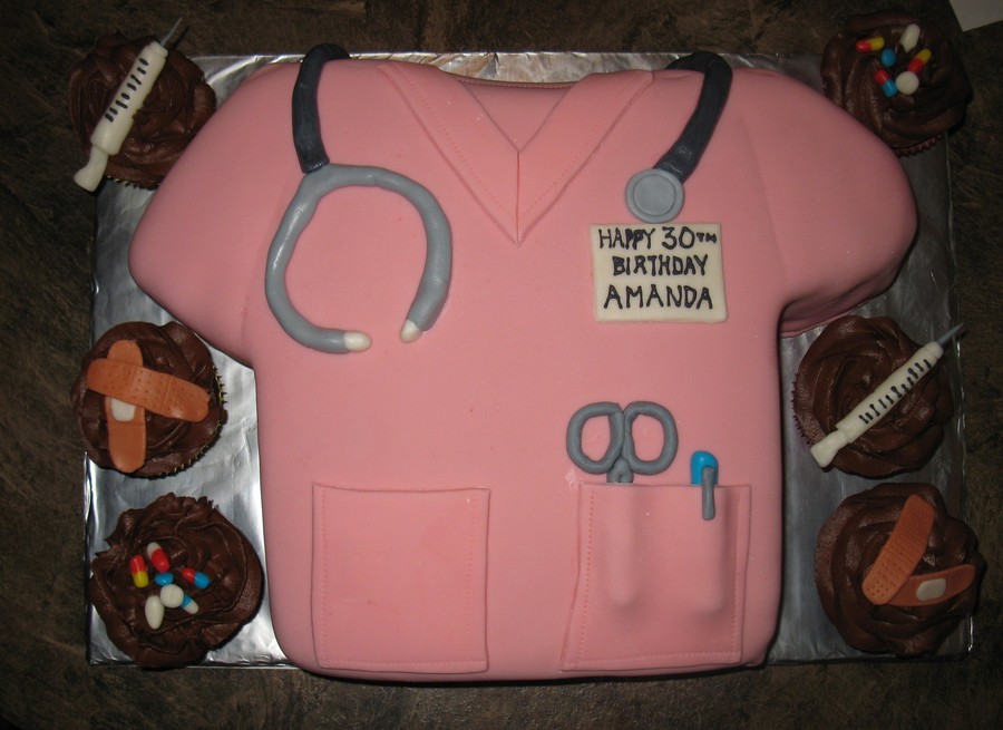 Nurse Scrubs Cake - CakeCentral.com