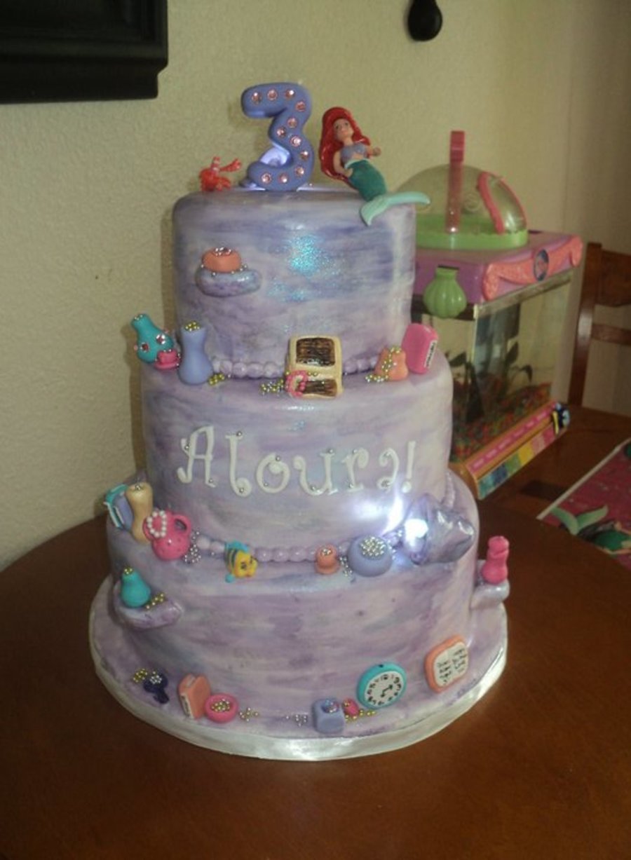The Little Mermaid Treasure Cave Cake - CakeCentral.com
