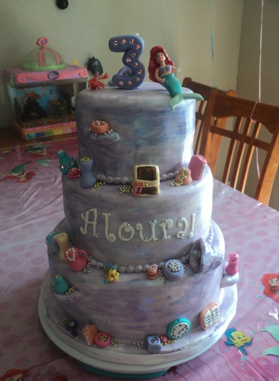 The Little Mermaid Treasure Cave Cake - CakeCentral.com