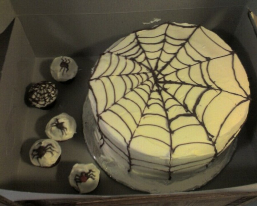 Spider Man Web Cake - CakeCentral.com