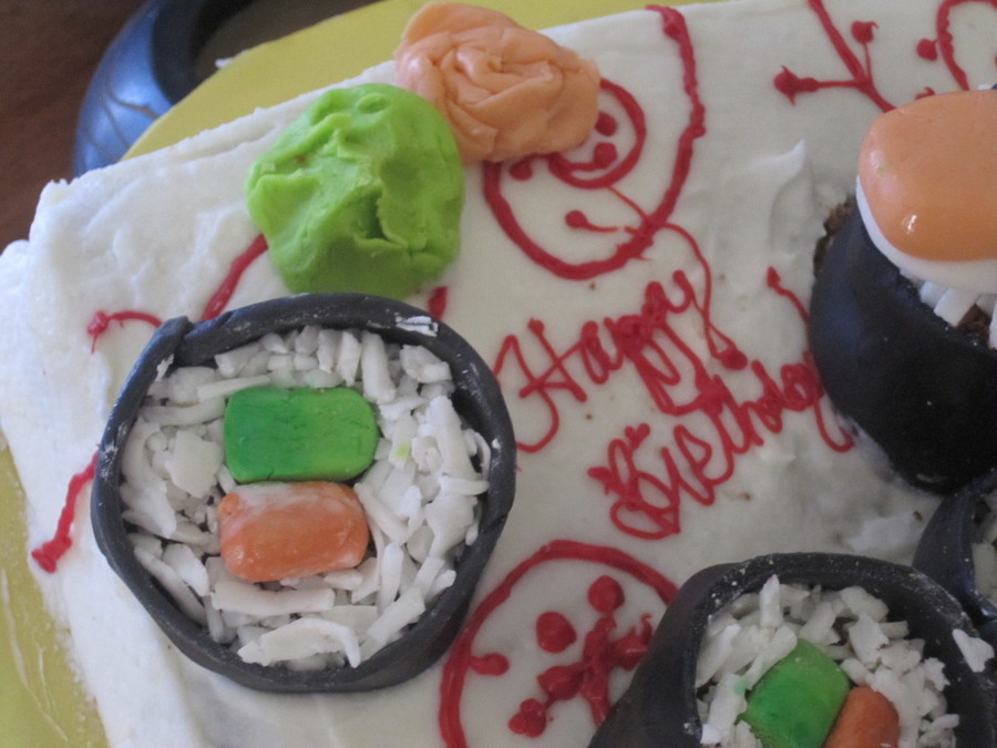 Sushi Birthday Cake - CakeCentral.com