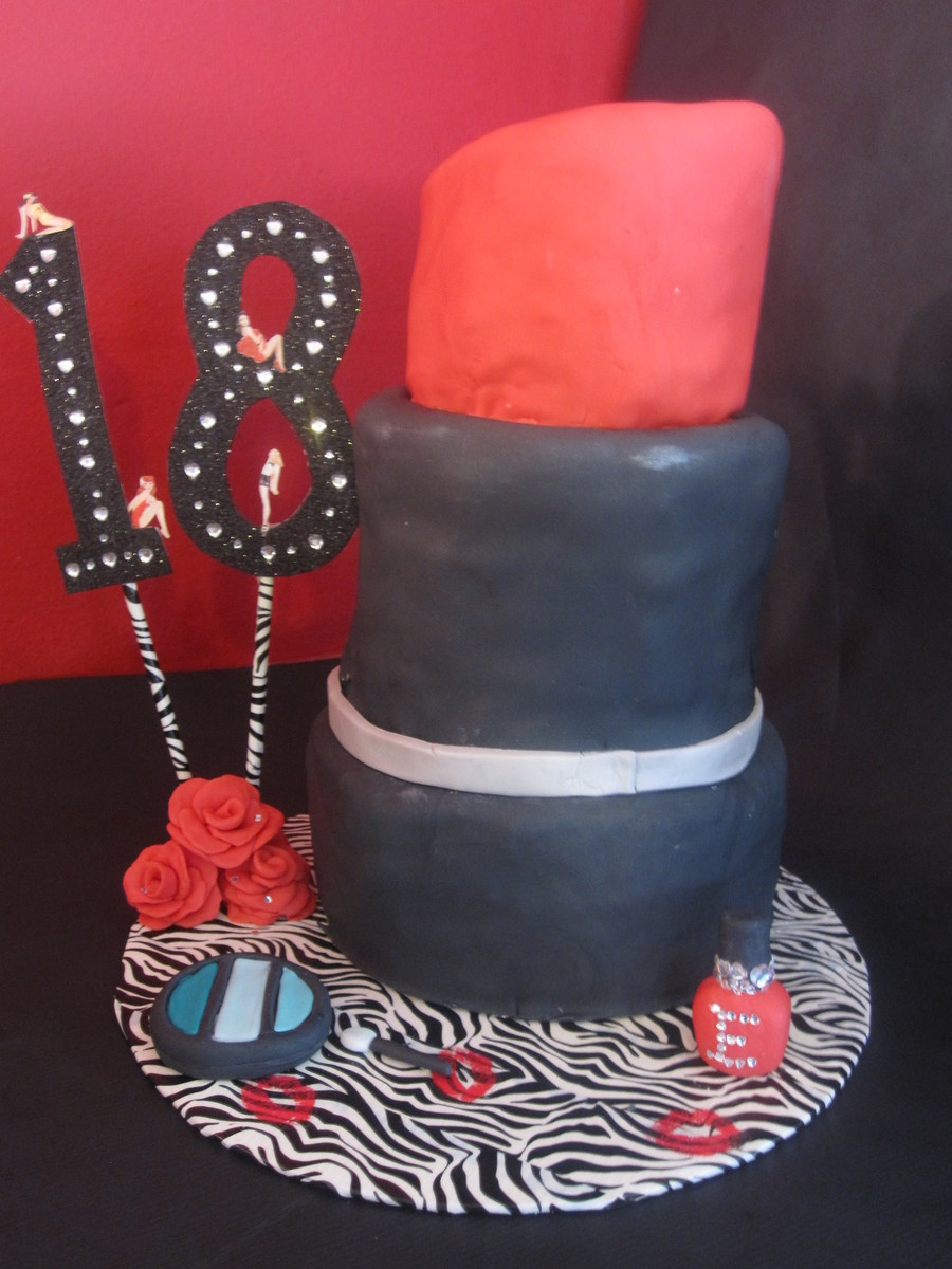 Red Lipstick Cake - CakeCentral.com