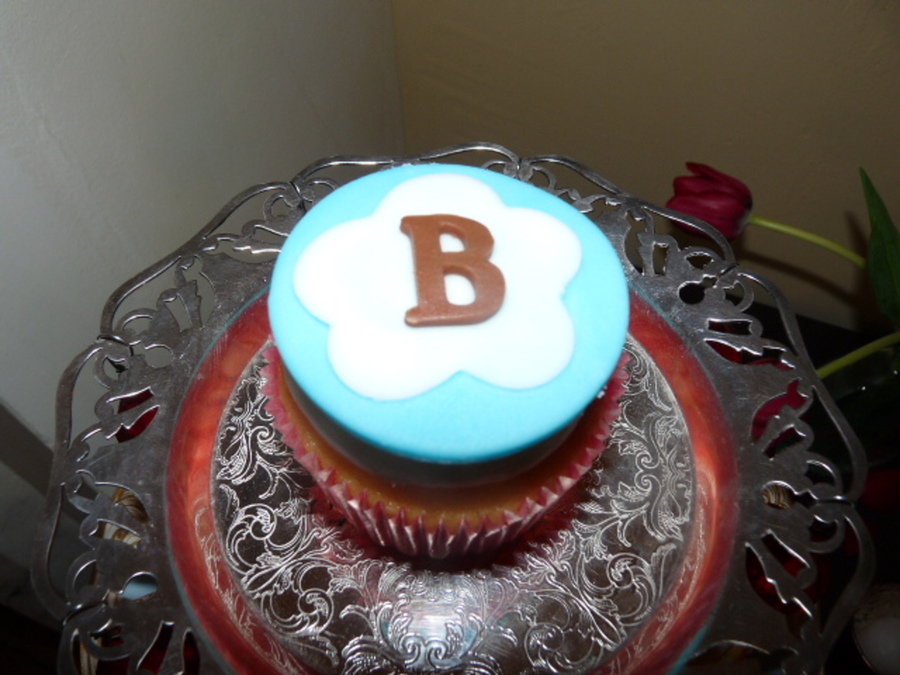 Monogram Cupcake - CakeCentral.com