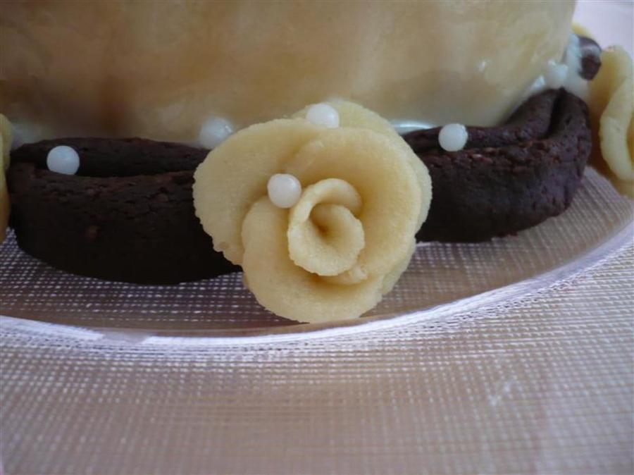 Marzipan Rose Cake - CakeCentral.com