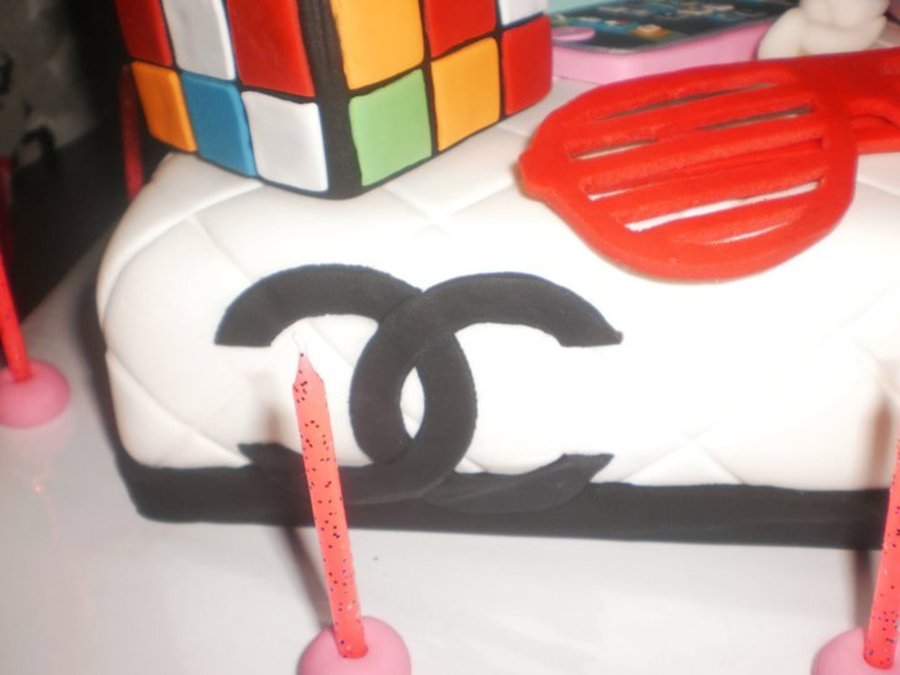 A Few Of Her Favourite Things..... Designer Label Cake With 80's Twist ...