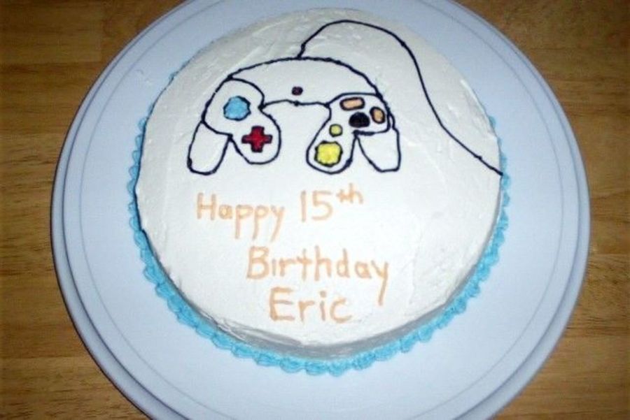 Nintendo Gamecube Controller Bday Cake - CakeCentral.com
